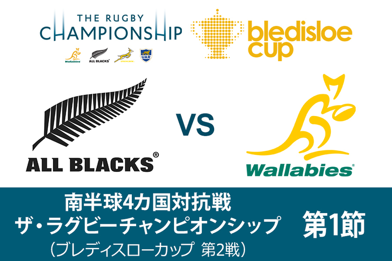 南半球4カ国対抗戦 ザ・ラグビーチャンピオンシップ 2021 第1節 ニュージーランドvsオーストラリア ブレディスローカップ 第2戦
