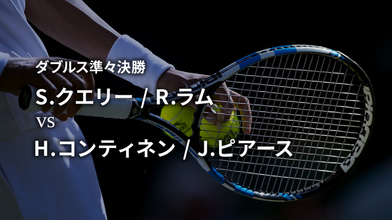 男子テニスatpワールドツアー2018 マスターズ1000 トロント ダブルス準々決勝 Sクエリー Rラム Vs Hコンティネン