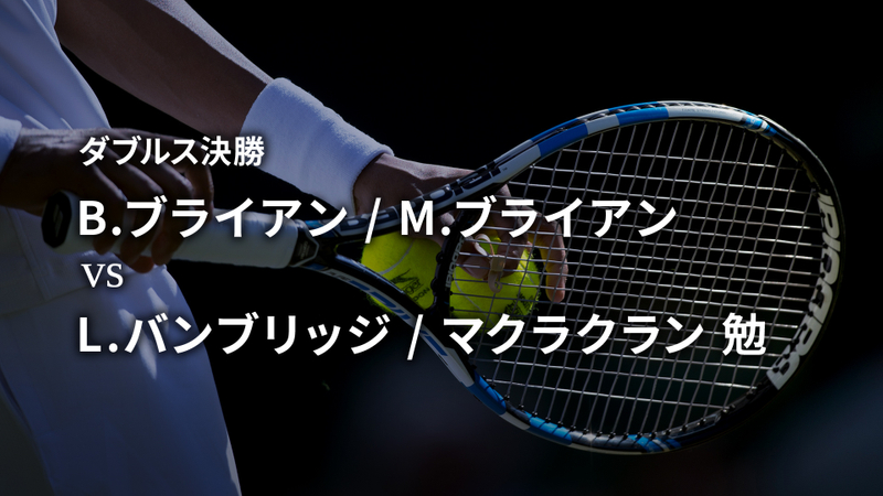 男子テニスatpツアー2020 250 デルレイビーチ ダブルス決勝 Bブライアン Mブライアン Vs Lバンブリッジ マクラ