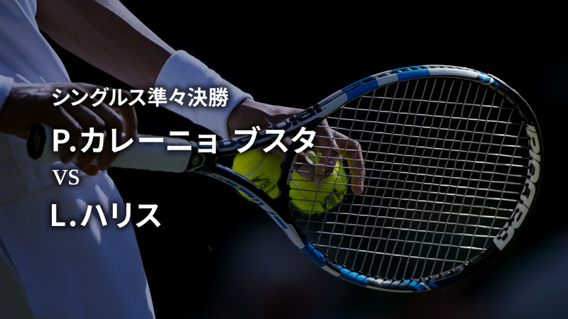 男子テニスatpツアー2020 250 アデレード シングルス準々決勝 Pカレーニョ ブスタ Vs Lハリス Wowowオンデマンドで見る