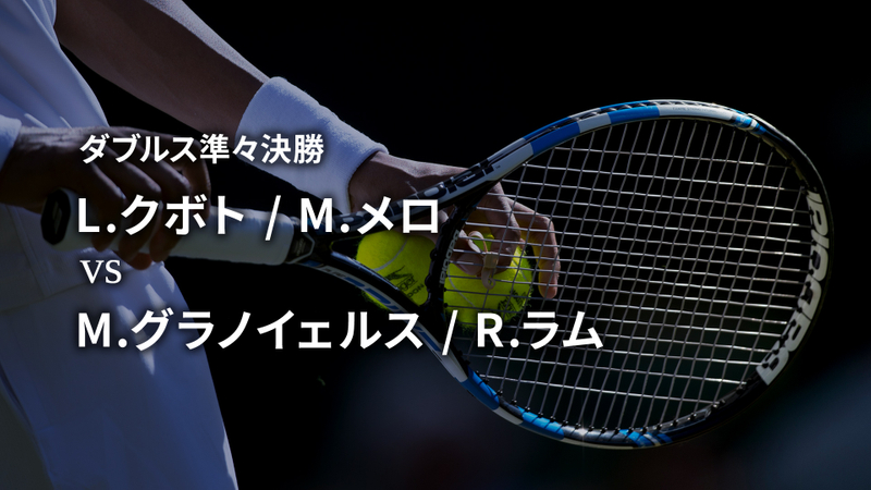 男子テニスatpワールドツアー2018 マスターズ1000 パリ ダブルス準々決勝 Lクボト Mメロ Vs Mグラノイェルス R