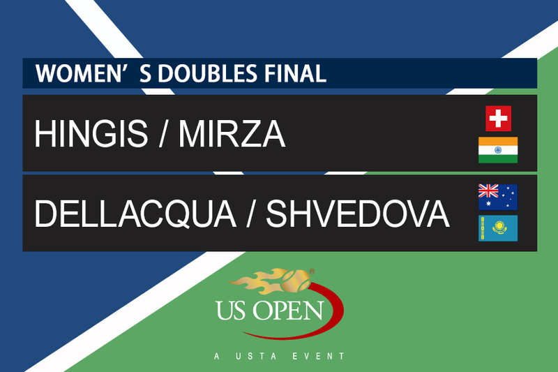 全米オープンテニス2015【ダブルス】 女子決勝 M・ヒンギス S・ミルザ Vs C・デラクア Y・シュウェドワ Wowow