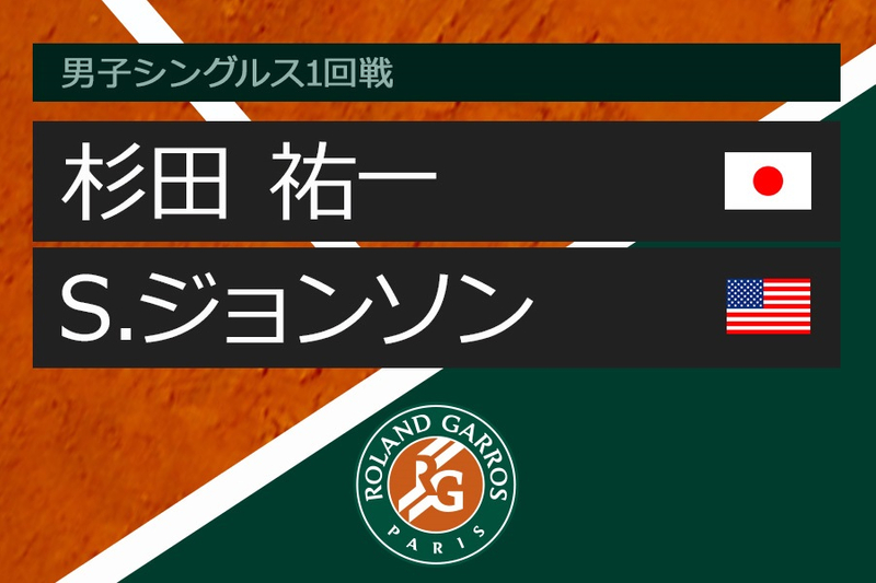 【ダイジェスト】全仏オープンテニス2017 男子シングルス1回戦 杉田 祐一 Vs Sジョンソン Wowowオンデマンドで見る