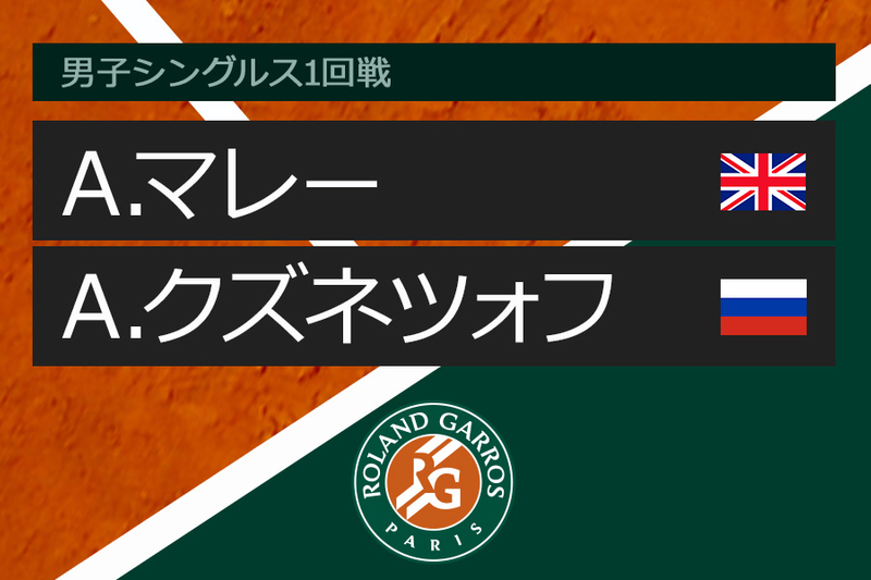 【ダイジェスト】全仏オープンテニス2017 男子シングルス1回戦 Aマレー Vs Aクズネツォフ Wowowオンデマンドで見る
