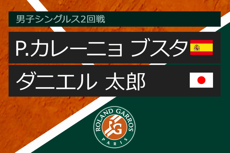 【ダイジェスト】全仏オープンテニス2017 男子シングルス2回戦 Pカレーニョ ブスタ Vs ダニエル 太郎 Wowowオンデマンドで見る