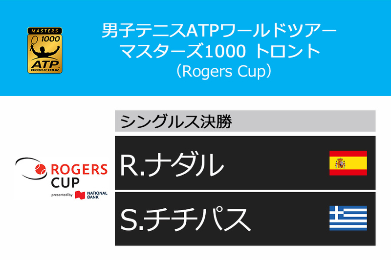 男子テニスatpワールドツアー2018 マスターズ1000 トロント シングルス決勝 Rナダル Vs Sチチパス Wowowオンデマンドで見る