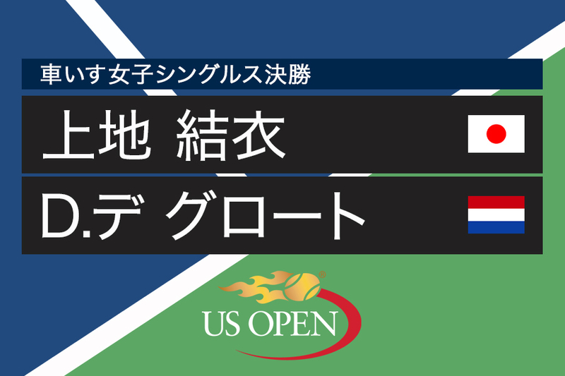 全米オープンテニス2017【車いす】 女子シングルス決勝 上地 結衣 Vs Dデ グロート Wowowオンデマンドで見る