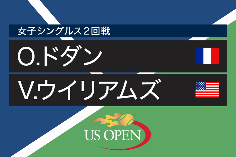 全米オープンテニス2017【女子】 2回戦 Oドダン Vs Vウイリアムズ Wowowオンデマンドで見る