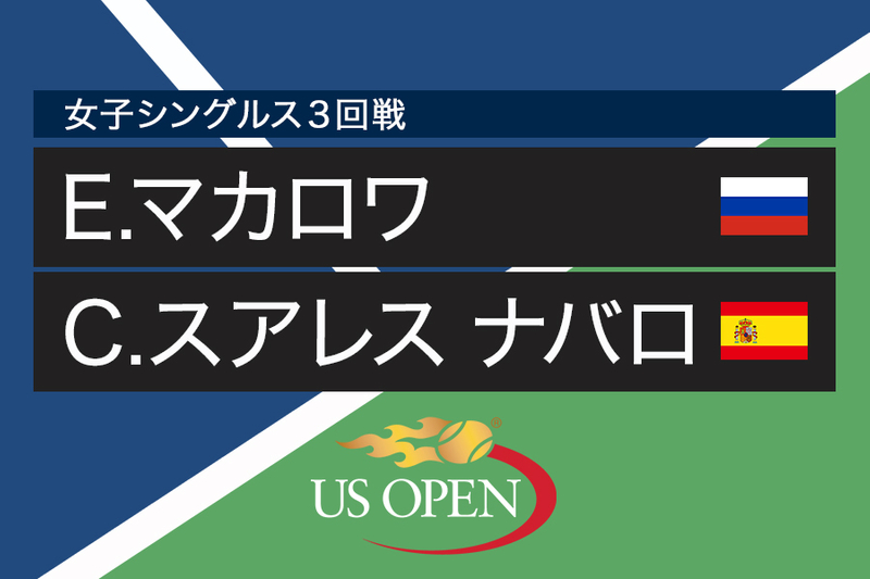 全米オープンテニス2017【女子】 3回戦 Eマカロワ Vs Cスアレス ナバロ Wowowオンデマンドで見る