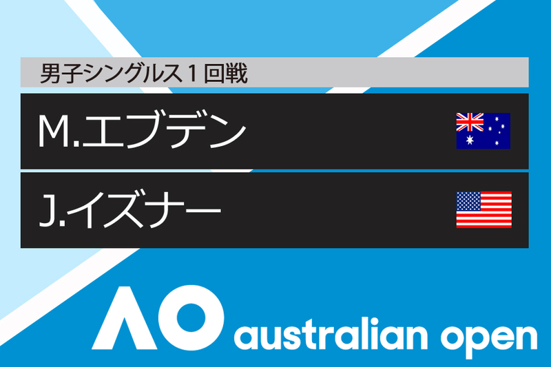 全豪オープンテニス2018【男子】 1回戦 Mエブデン Vs Jイズナー Wowowオンデマンドで見る