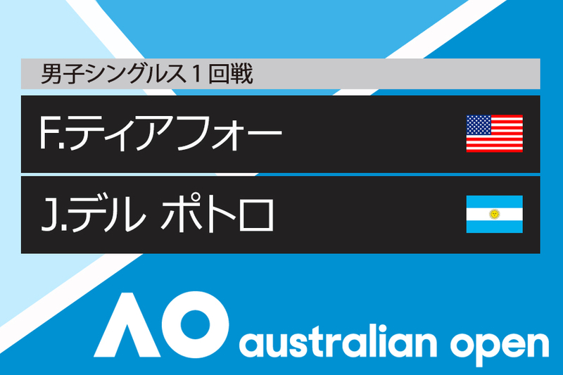 全豪オープンテニス2018【男子】 1回戦 Fティアフォー Vs Jデル ポトロ Wowowオンデマンドで見る