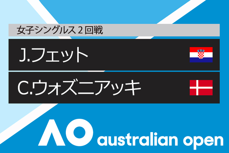 全豪オープンテニス2018【女子】 2回戦 Jフェット Vs Cウォズニアッキ Wowowオンデマンドで見る