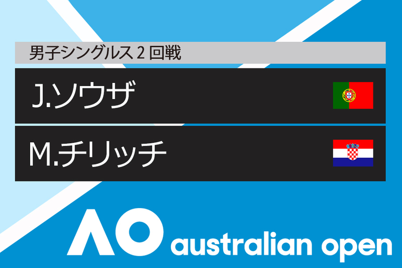全豪オープンテニス2018【男子】 2回戦 Jソウザ Vs Mチリッチ Wowowオンデマンドで見る