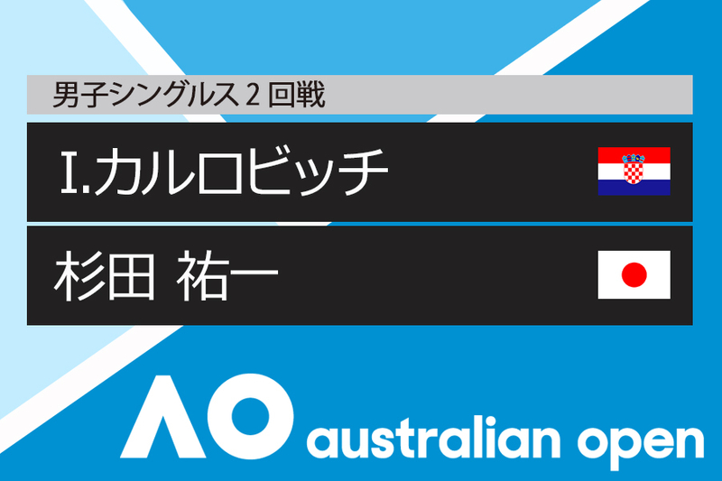 【ダイジェスト】全豪オープンテニス2018 男子シングルス2回戦 Iカルロビッチ Vs 杉田 祐一 Wowowオンデマンドで見る