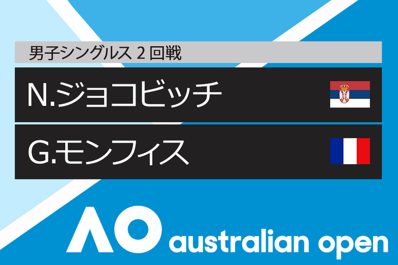 【ダイジェスト】全豪オープンテニス2018 男子シングルス2回戦 Nジョコビッチ Vs Gモンフィス Wowowオンデマンドで見る