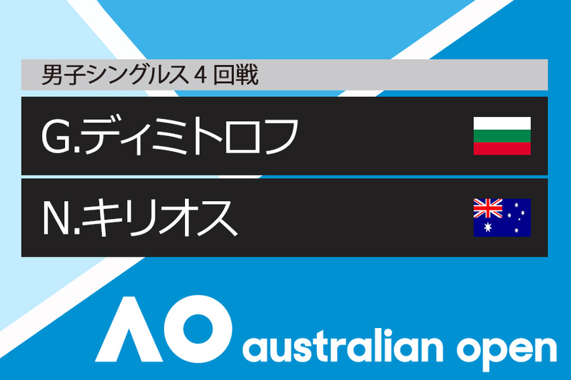 【ダイジェスト】全豪オープンテニス2018 男子シングルス4回戦 Gディミトロフ Vs Nキリオス Wowowオンデマンドで見る
