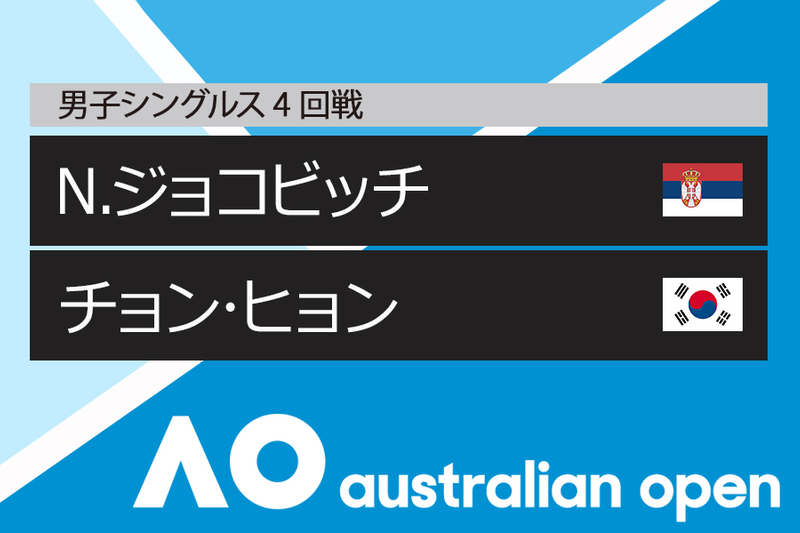 【ダイジェスト】全豪オープンテニス2018 男子シングルス4回戦 Nジョコビッチ Vs チョン・ヒョン Wowowオンデマンドで見る