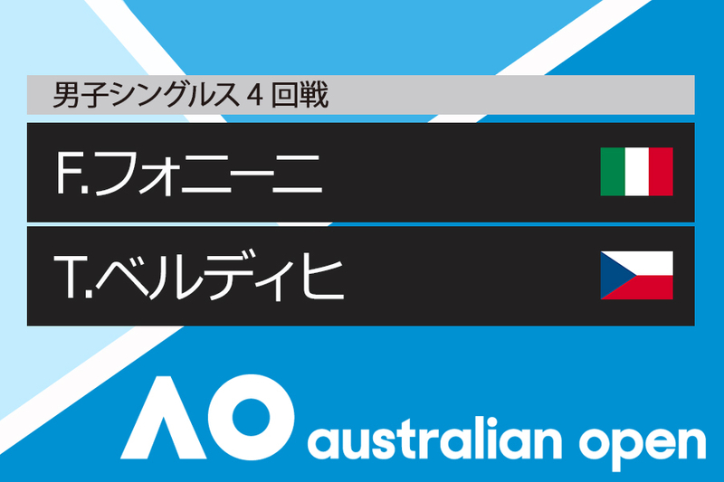 全豪オープンテニス2018【男子】 4回戦 Fフォニーニ Vs Tベルディヒ Wowowオンデマンドで見る