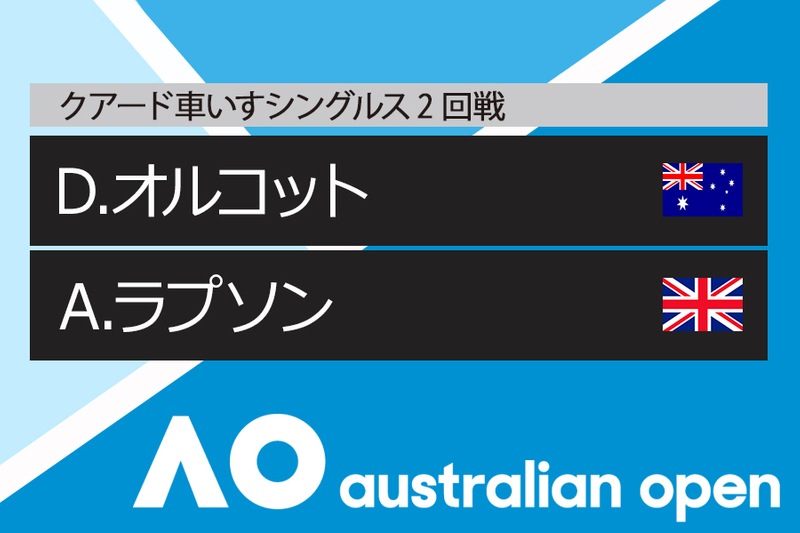 全豪オープンテニス2018【車いす】 クアードシングルス2回戦 Dオルコット Vs Aラプソン Wowowオンデマンドで見る