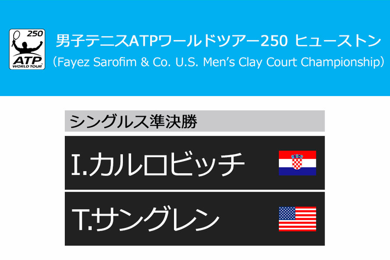 男子テニスatpワールドツアー2018 250 ヒューストン シングルス準決勝 Iカルロビッチ Vs Tサングレン Wowow