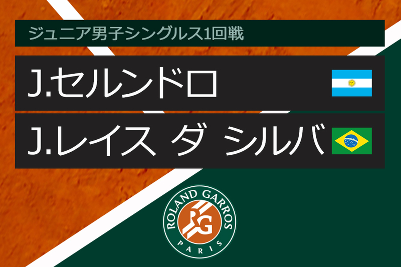全仏オープンテニス2018【男子】 ジュニア1回戦 Jセルンドロ Vs Jレイス ダ シルバ Wowowオンデマンドで見る