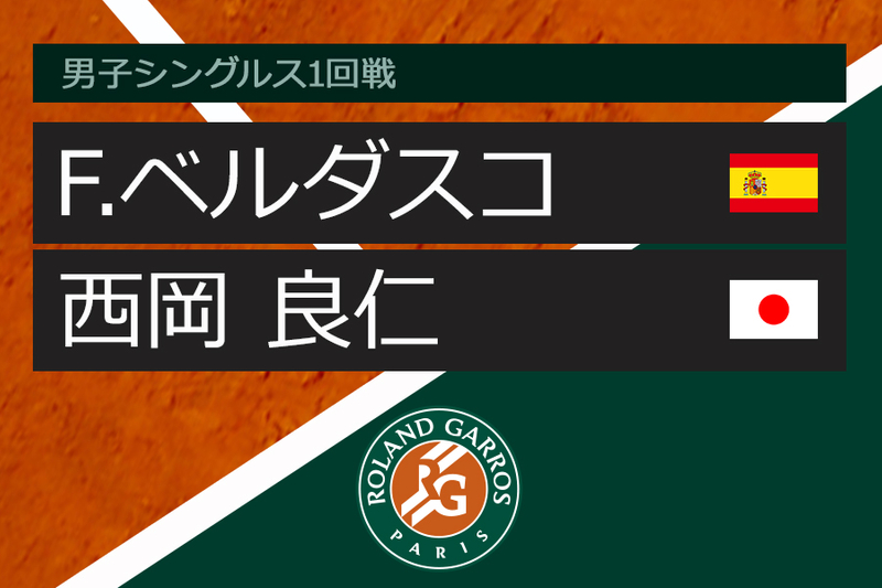 【ダイジェスト】全仏オープンテニス2018 男子シングルス1回戦 Fベルダスコ Vs 西岡 良仁 Wowowオンデマンドで見る