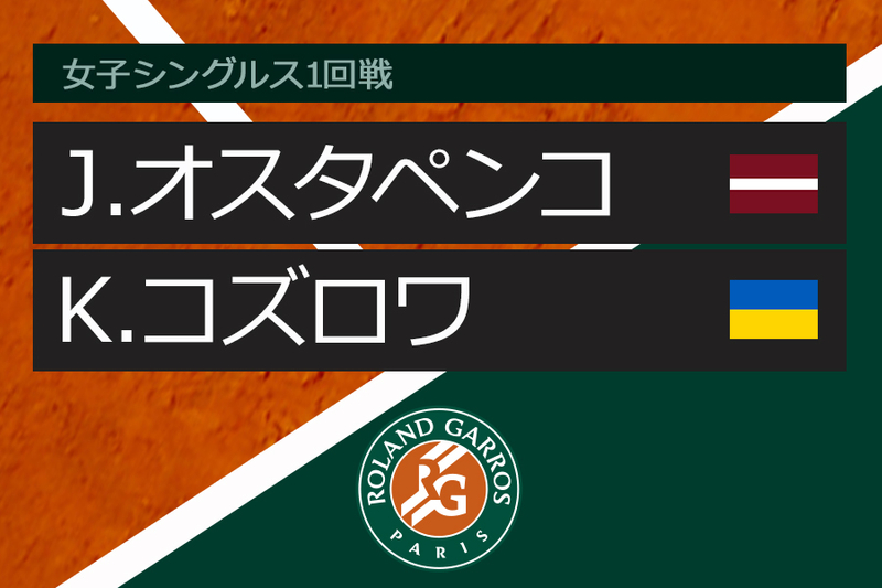 【ダイジェスト】全仏オープンテニス2018 女子シングルス1回戦 Jオスタペンコ Vs Kコズロワ Wowowオンデマンドで見る