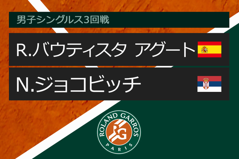 【ダイジェスト】全仏オープンテニス2018 男子シングルス3回戦 Rバウティスタ アグート Vs Nジョコビッチ Wowowオンデマンドで見る