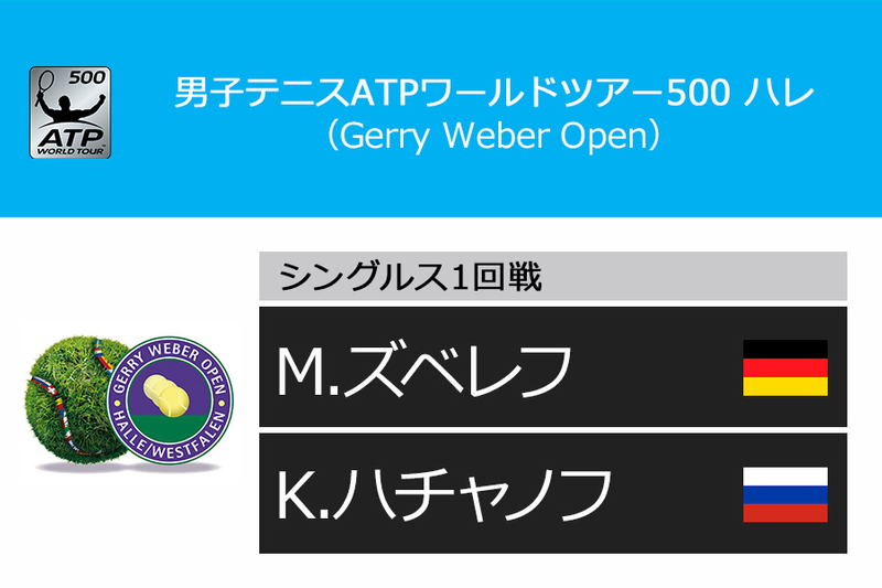 男子テニスatpワールドツアー2018 500 ハレ シングルス1回戦 Mズベレフ Vs Kハチャノフ Wowowオンデマンドで見る