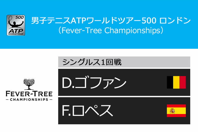 男子テニスatpワールドツアー2018 500 ロンドン シングルス1回戦 Dゴファン Vs Fロペス Wowowオンデマンドで見る