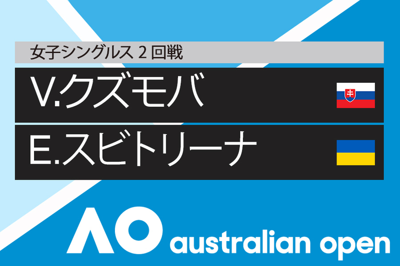 全豪オープンテニス2019【女子】 2回戦 Vクズモバ Vs Eスビトリーナ Wowowオンデマンドで見る