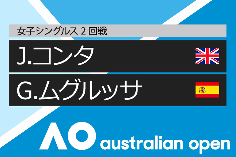 全豪オープンテニス2019【女子】 2回戦 Jコンタ Vs Gムグルッサ Wowowオンデマンドで見る