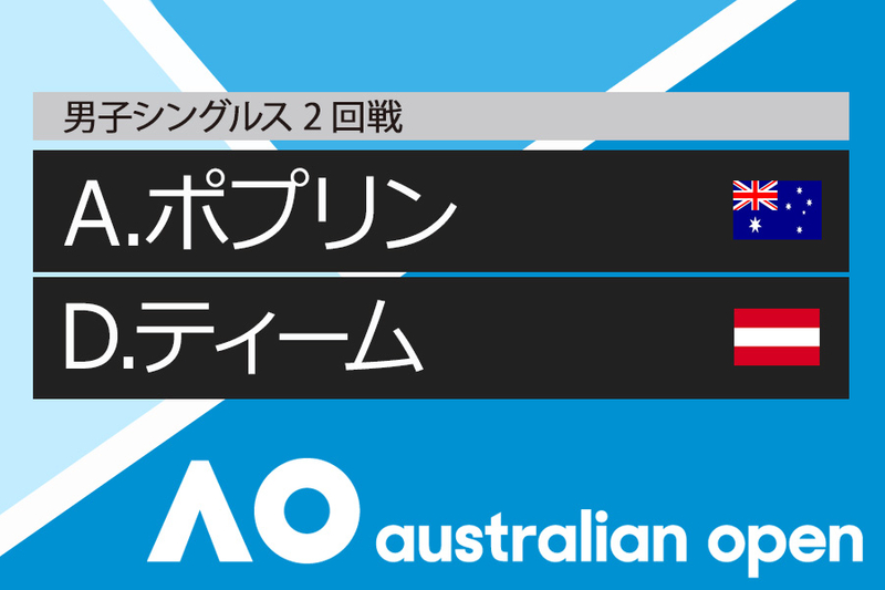 全豪オープンテニス2019【男子】 2回戦 Aポプリン Vs Dティーム Wowowオンデマンドで見る