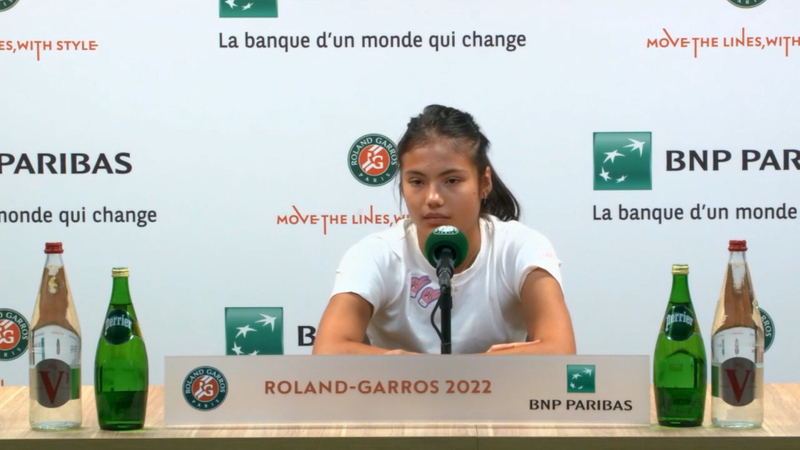 全仏オープンテニス2022 大会第4日 E ラドゥカヌ 記者会見 Wowowオンデマンドで見る