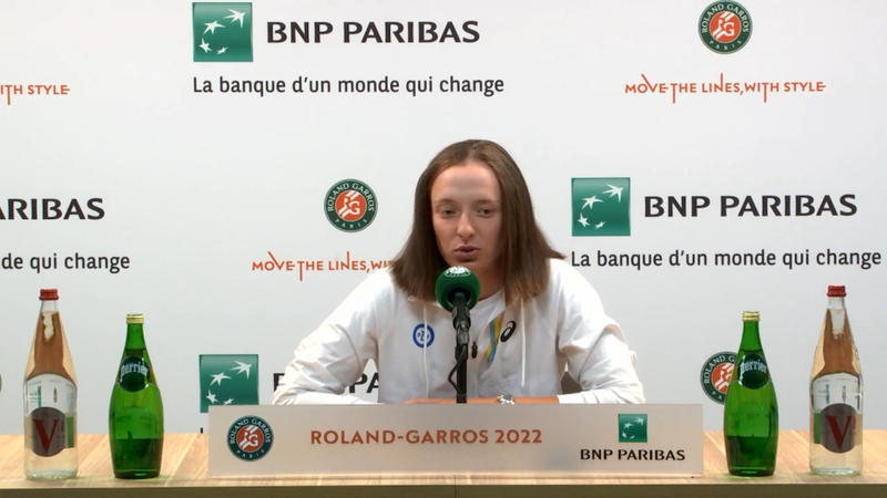 全仏オープンテニス2022 大会第11日 I シフィオンテク 記者会見 Wowowオンデマンドで見る