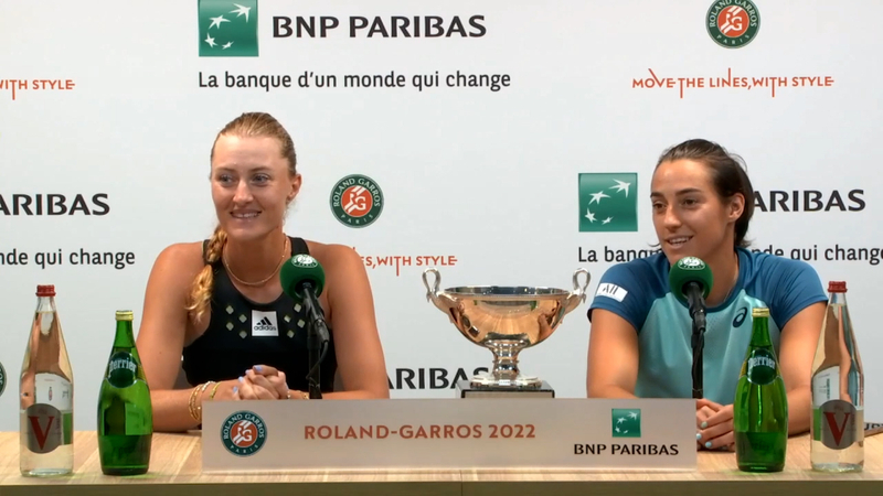 全仏オープンテニス2022【練習・記者会見】 大会最終日 C ガルシア&k ムラデノビッチ 記者会見 Wowowオンデマンドで見る