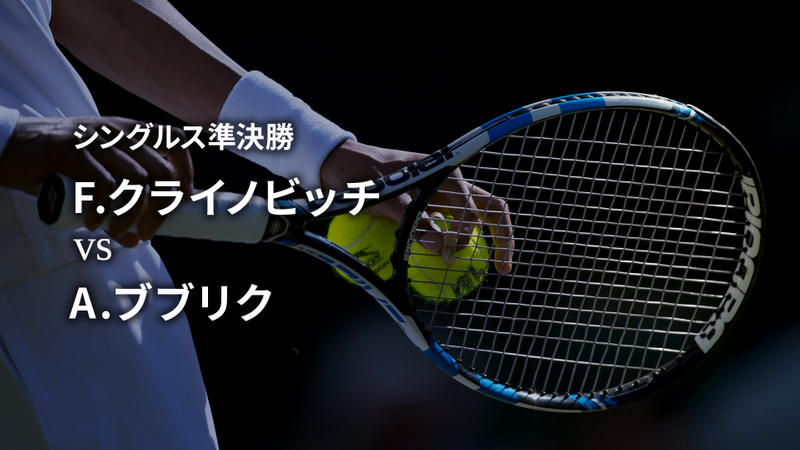 男子テニスatpツアー2022 250 モンペリエ シングルス準決勝 Fクライノビッチ Vs Aブブリク Wowowオンデマンドで見る