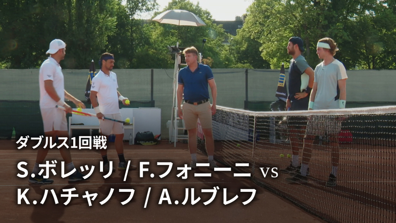 男子テニスatpツアー2022 500 ハンブルク ダブルス1回戦 Sボレッリ Fフォニーニ Vs Kハチャノフ Aルブレフ