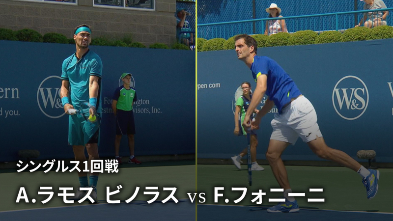 男子テニスatpツアー2022 マスターズ1000 シンシナティ シングルス1回戦 Aラモス ビノラスesp Vs Fフォニーニ