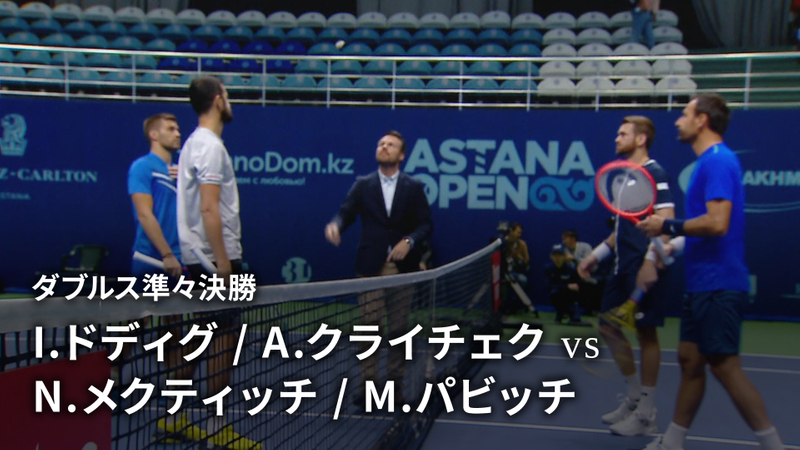 男子テニスatpツアー2022 500 ヌルスルタン ダブルス準々決勝 Iドディグcro Aクライチェクusa Vs Nメク