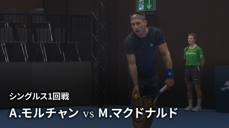男子テニスatpツアー2022 500 バーゼル シングルス1回戦 Aモルチャンsvk Vs Mマクドナルドusa Wowow