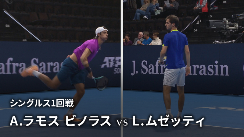 男子テニスatpツアー2022 500 バーゼル シングルス1回戦 Aラモス ビノラスesp Vs Lムゼッティita