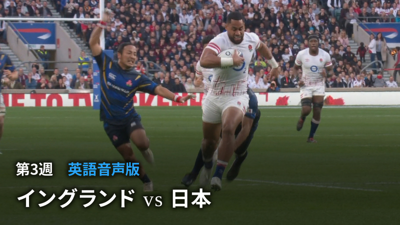 日本代表戦 ラグビー テストマッチ 2022 オータム・ネーションズシリーズ 【現地映像フル配信】イングランドvs日本【英語音声版