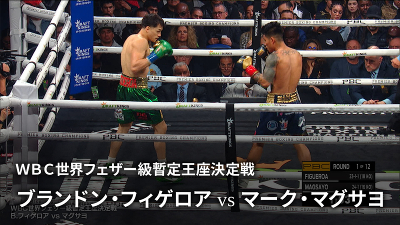 エキサイトマッチ～世界プロボクシング Wbc世界フェザー級暫定王座決定戦 ブランドン・フィゲロアvsマーク・マグサヨ Wowowオンデマンドで見る