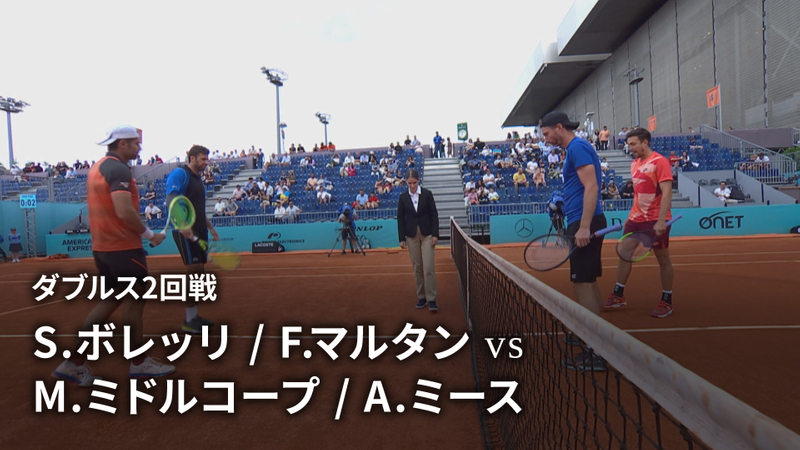 男子テニスatpツアー2023 マスターズ1000 マドリード ダブルス2回戦 Sボレッリita Fマルタンfra Vs M