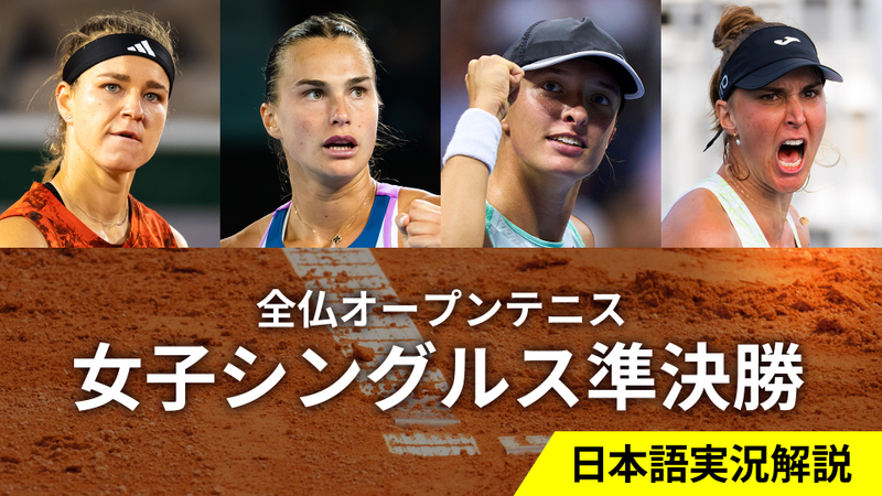 全仏オープンテニス2023 第12日 ミックスダブルス決勝 Wowowオンデマンドで見る