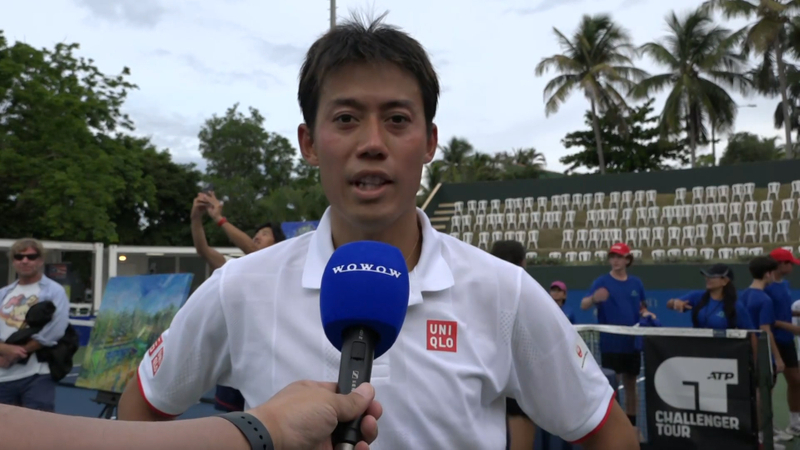 錦織圭出場！男子テニスatpチャレンジャー プエルトリコ 決勝 錦織圭 試合後インタビュー Wowowオンデマンドで見る