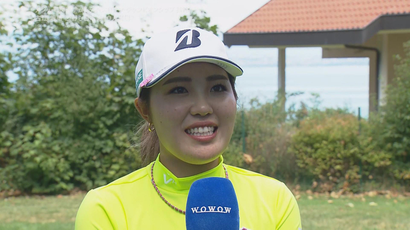 Lpga女子ゴルフツアー2023 メジャー アムンディ・エビアン・チャンピオンシップ 古江彩佳 第1日インタビュー【メジャー アムンディ