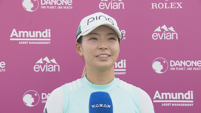 Lpga女子ゴルフツアー2023 メジャー アムンディ・エビアン・チャンピオンシップ 渋野日向子 第2日インタビュー【メジャー アムンディ