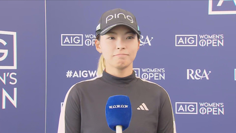 Lpga女子ゴルフツアー2023 メジャー 全英aig女子オープン 渋野日向子 第1日インタビュー【メジャー 全英aig女子オープン